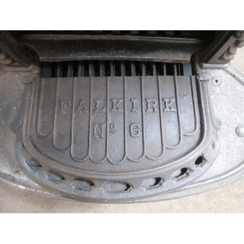 WITHDRAWN - Vintage 1896 Falkirk No.6 cast iron stove, with metal ...