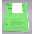 The News Huddlines Millennium Special Script, signed with Compliment ...