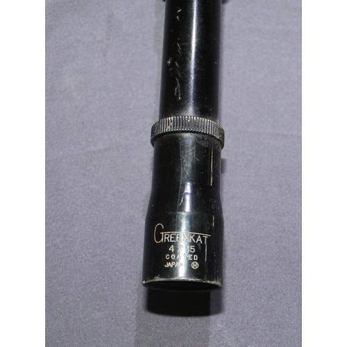 Collection of air rifle scopes inc. Green Kat, Nikko Stirling, Hunter ...