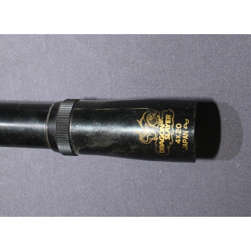 Collection of air rifle scopes inc. Green Kat, Nikko Stirling, Hunter ...