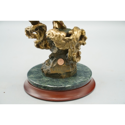 Franklin Mint, 'Morgan Le Fey' bronze figure with box and certificate 30cm