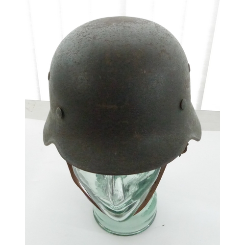 WWII M-35 Single Decal German Army Steel helmet serial number 4860 ...