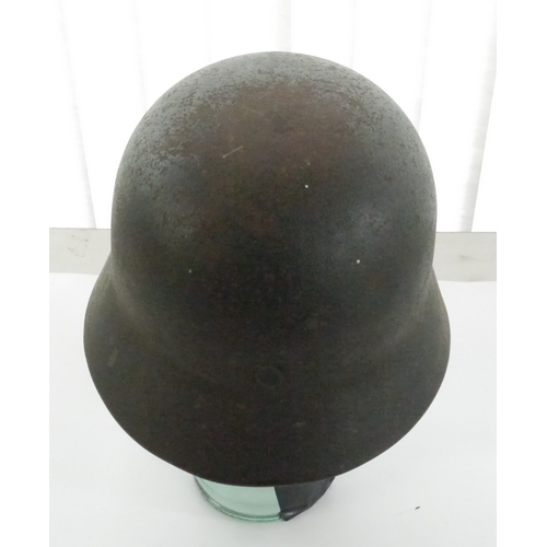 WWII M-35 Single Decal German Army Steel helmet serial number 4860 ...