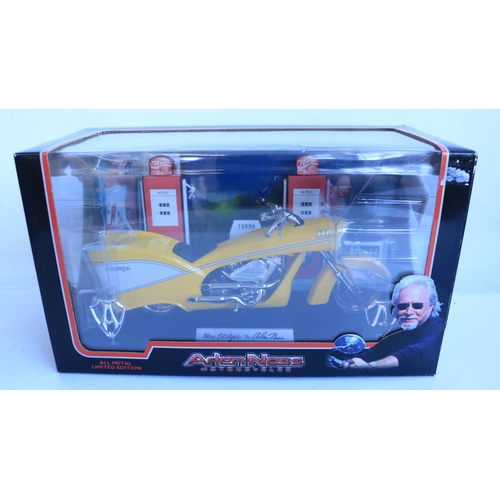 Two large scale diecast custom motorbike models to include a Joy Ride 1 ...