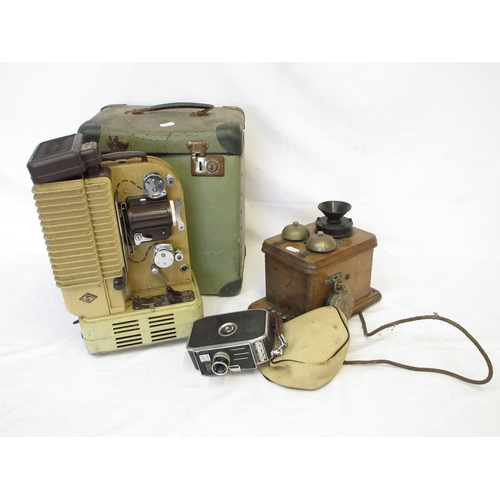 Lumig portable projector No. 101957, Paillard Bolex handheld camera & a ...