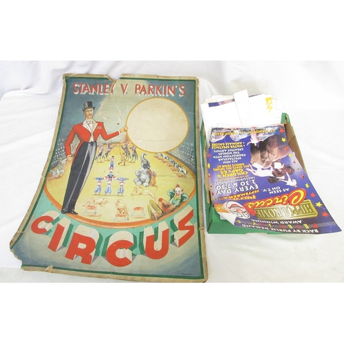 Collection of Circus posters to inc. Stanley V Parkins, Bullen Bros ...