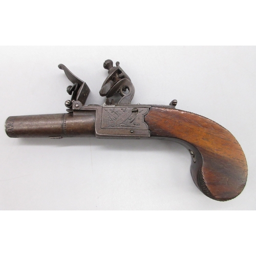 Cased by of flintlock pocket pistols with folding triggers by Brunn ...