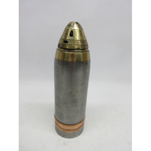 Inert British QF (Quick fire) 13lb cast iron air burst artillery shell ...