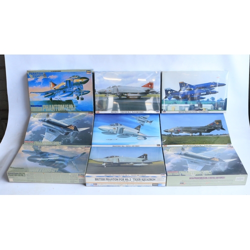 Nine 1/48 scale Royal Air Force/Royal Navy McDonnell Douglas F-4 ...