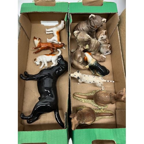 Collection of Beswick animals incl. Koalas, Black Labrador, Kangaroos ...