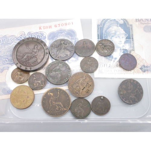 Collection of coins and commemorative medals to inc. 1902 One Third ...