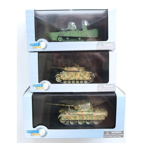 Ten high quality 1/72 scale tank and armour models, WWII and modern ...