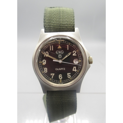 CWC Cabot Watch Company, British Military Issue stainless steel quartz ...