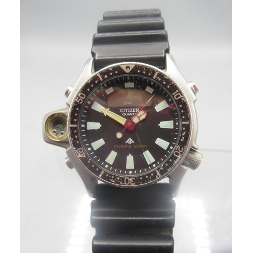Citizen Promaster Aqualand diver's 200m stainless steel quartz ...