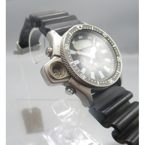 Citizen Promaster Aqualand diver's 200m stainless steel quartz ...