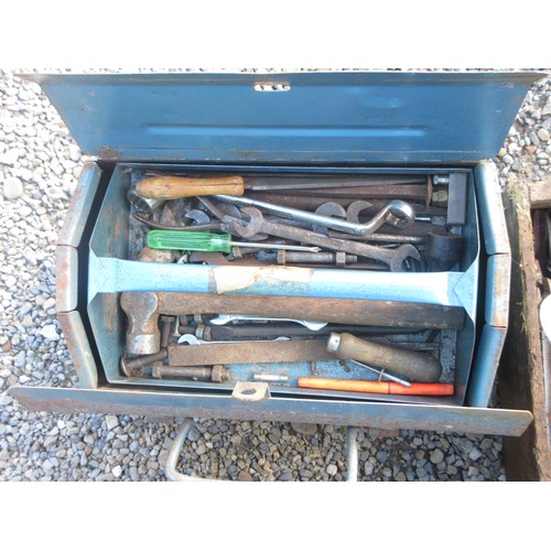 Large collection of various tools (two in tool boxes) including ...