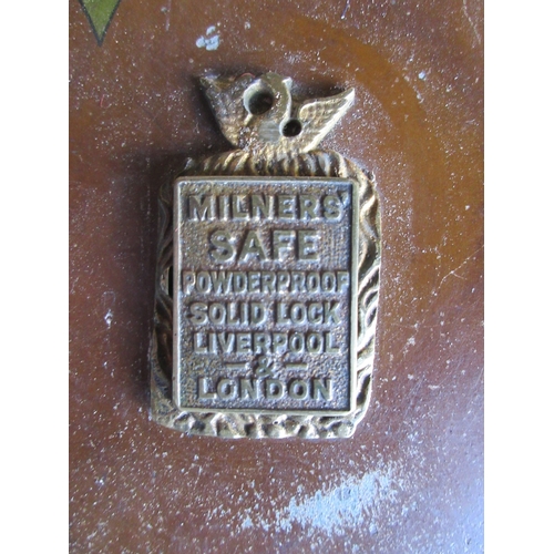 Milners' Patent Improved Fire Resisting Safe, decorative painted door ...