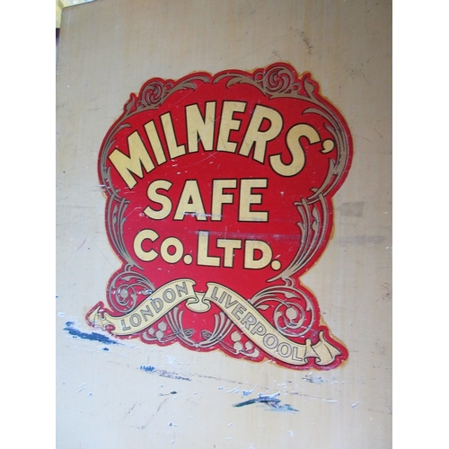 Milners' Patent Improved Fire Resisting Safe, decorative painted door ...