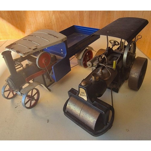 Mamod SW1 live steam wagon model (unboxed in used and dusty condition ...