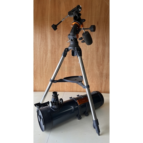 Celestron AstroMaster 130 telescope, with adjustable tripod stand ...