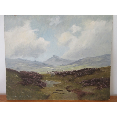 Lewis Creighton (British 1918-1996); 'Roseberry Topping' with sheep to ...