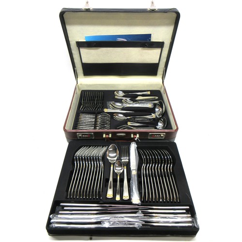 20th Century German Bachmayr Solingen approx. 72-piece canteen of 18/10 ...