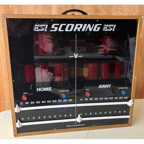 WITHDRAWN Vintage ESI digital wall mountable snooker scoreboard, H56cm ...