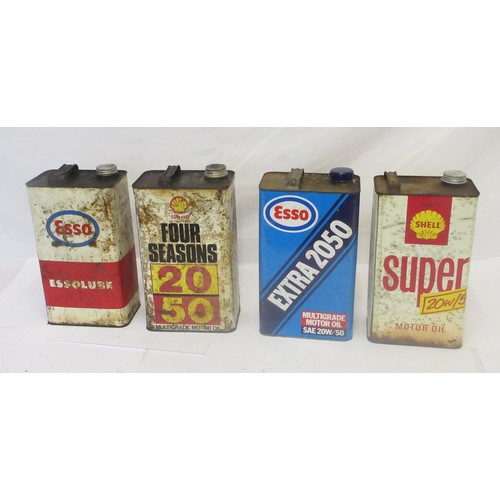 Eight petrol cans from various well-known manufacturers incl. Shell ...