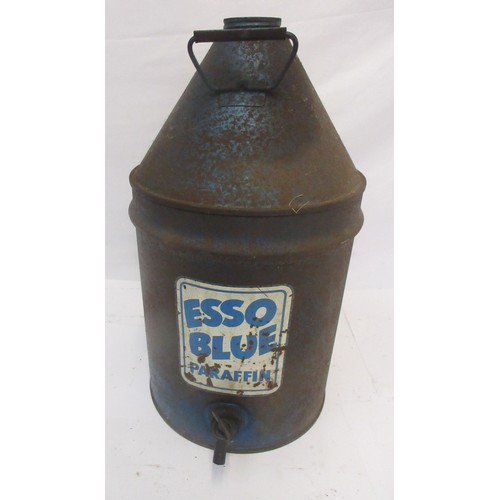 Vintage c.1950s Valor "Esso Blue" paraffin can with Valor screw cap and ...