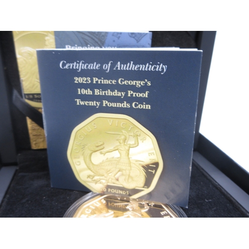 Hattons of London - 2023 Prince Georges 10th Birthday Proof Twenty ...