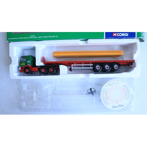 Four 1/50 scale limited edition diecast truck models from Corgi to ...