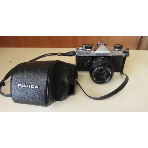 Fujica ST605N camera 1:22, f=55mm, with leather case Shipping £33.00 ...