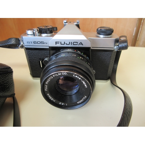 Fujica ST605N camera 1:22, f=55mm, with leather case Shipping £33.00 ...