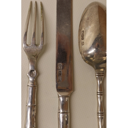 Whitwell Hall - set of 20th century English & Chinese silver dessert ...