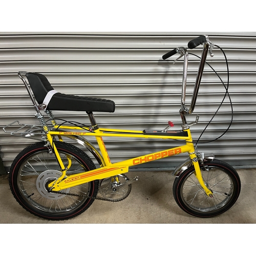 Yellow modern Raleigh Chopper bicycle Bradleys shipping POA https://www ...