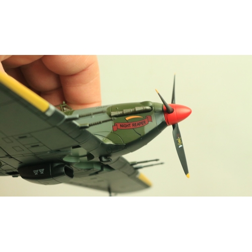 Two well detailed 1/48 scale diecast British WW2 fighter aircraft ...