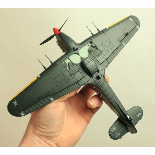 Two well detailed 1/48 scale diecast British WW2 fighter aircraft ...