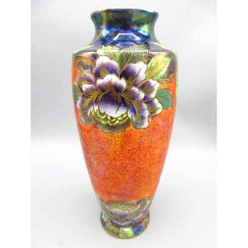 Two 20th century vases; Maling of Newcastle-on-Tyne C1930s 'Orange ...