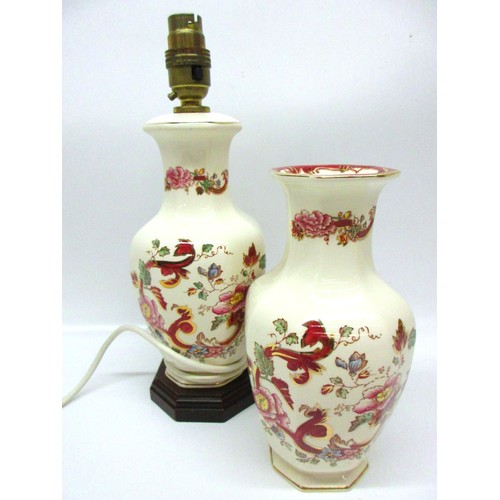 Mason's Ironstone collection in Mandalay Red comprising octagonal table ...