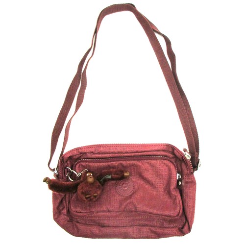 Collection of Kipling ladies handbags inc. textured coated cotton zip ...