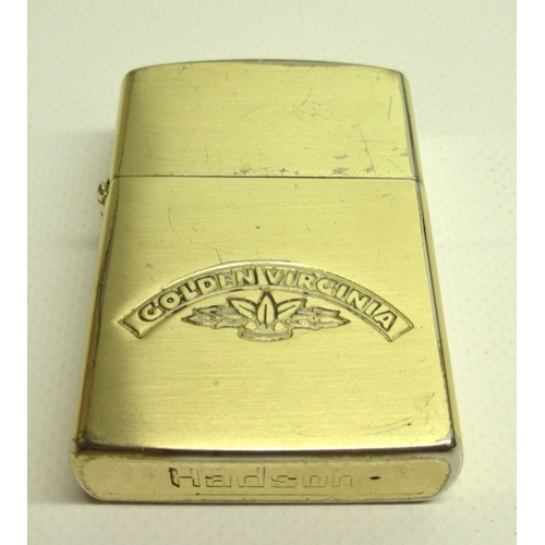 Boxed, unused Zippo chrome plated cigarette lighter; Hudson 'Golden ...