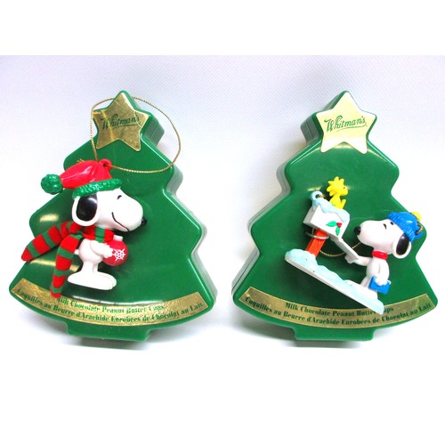 Collection of Peanuts Christmas tree ornaments, plus stocking hanger ...