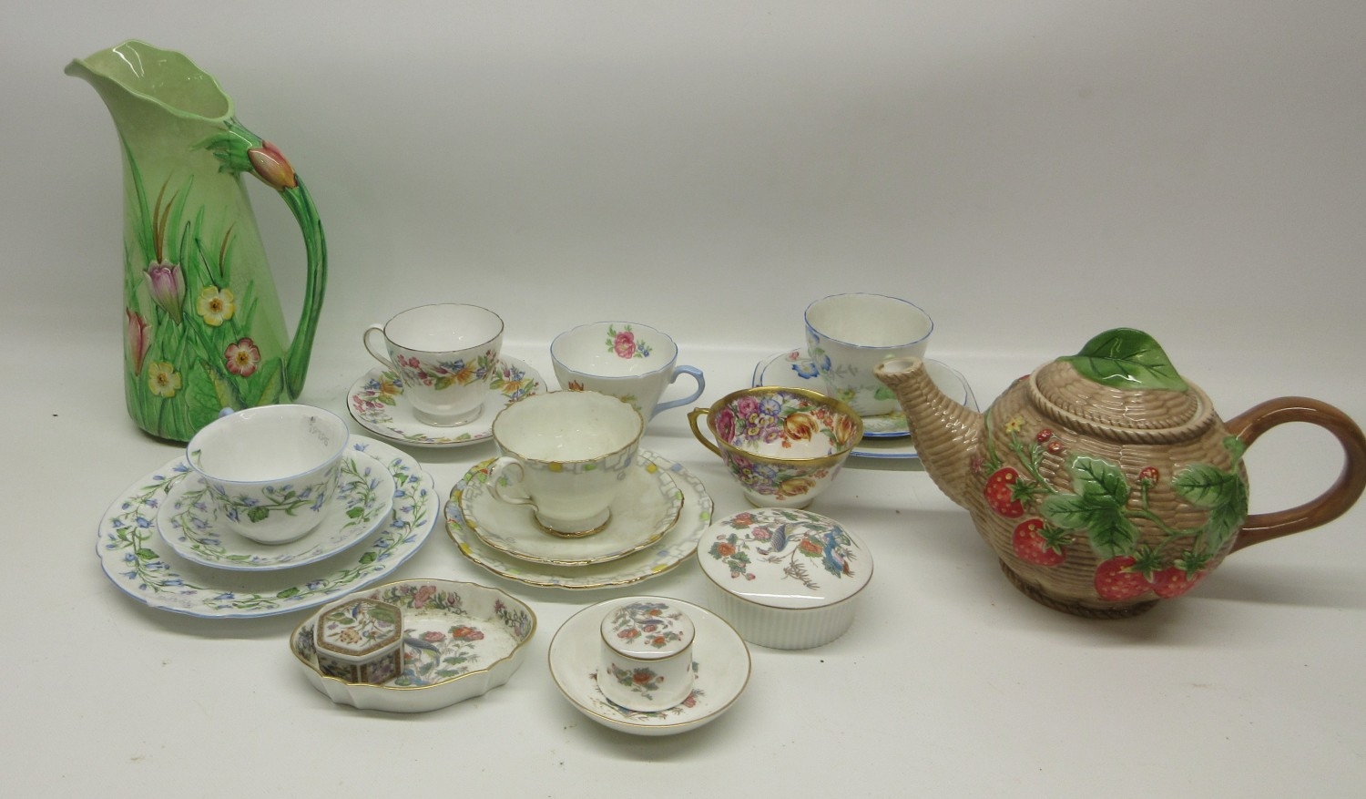 Collection of decorative ceramics, incl. Carlton Ware Crocus jug ...