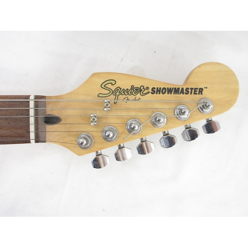 Squier Showmaster by Fender 6 string electric guitar, black body, S/N ...