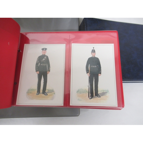 Large collection of late c20th postcards, 8 folders with slip-cases ...