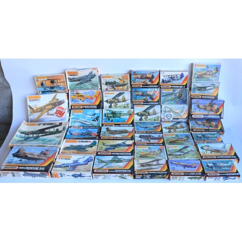 Mixed collection of thirty seven 1/72 scale plastic model aircraft kits ...