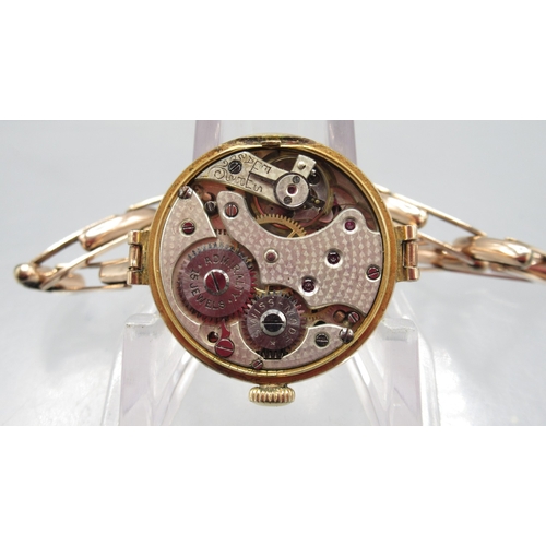 Rolex/Admiralty for Northern Goldsmiths Newcastle, ladies 9ct rose gold ...