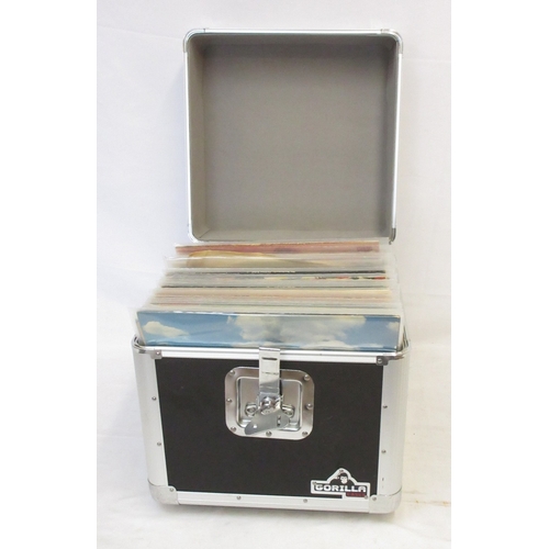 Gorilla Cases metal case of LPs to inc. David Bowie, The Beat, Eagles ...