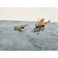 2 x Brass bugs