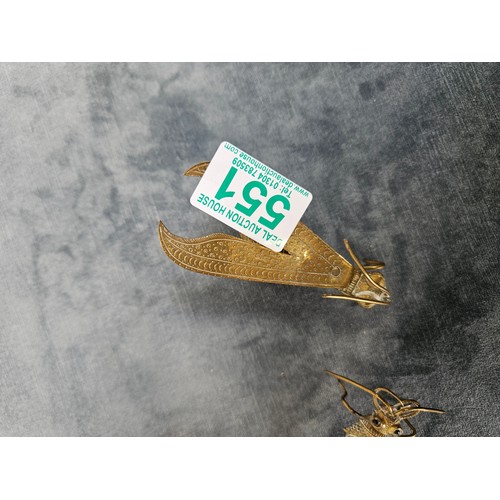 2 x Brass bugs